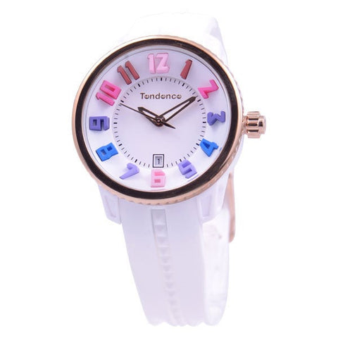 TENDENCE TG930113R GULLIVER ROUND RAINBOW White 10 ATM Water Resistant ...
