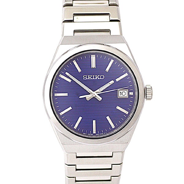 SEIKO SUR555P1 Quartz Blue Dial Water Resistant 10BAR Stainless Steel ...