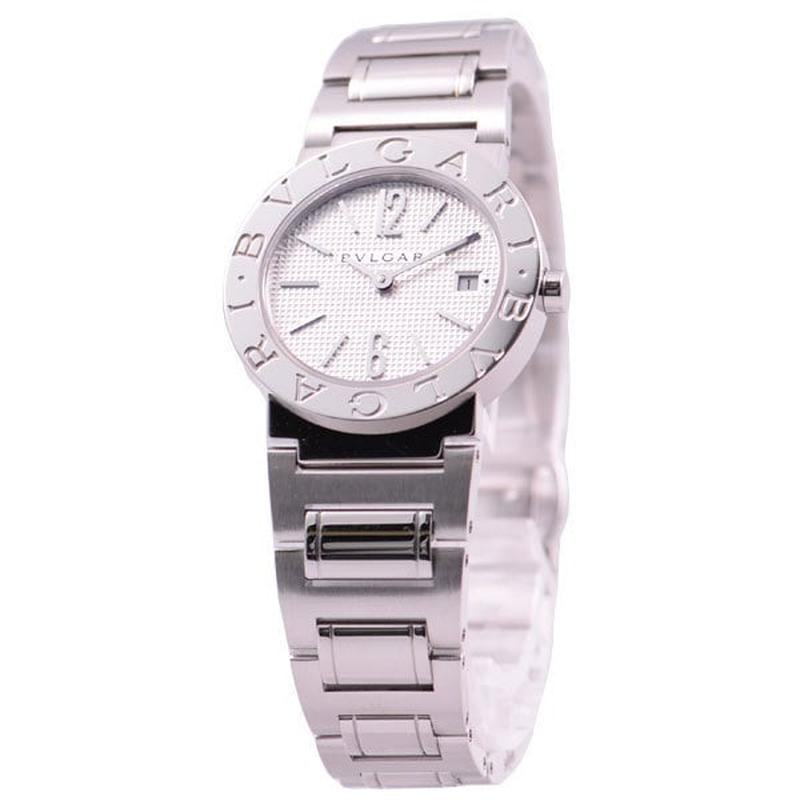 BVLGARI Women's BVLGARI BVLGARI Stainless Steel 26mm White Dial Parall ...