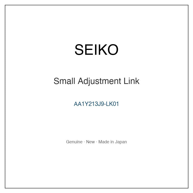 SEIKO AA1Y213J9-LK01 Small Adjustment Link for SBGM007 SB | IPPO Japan ...