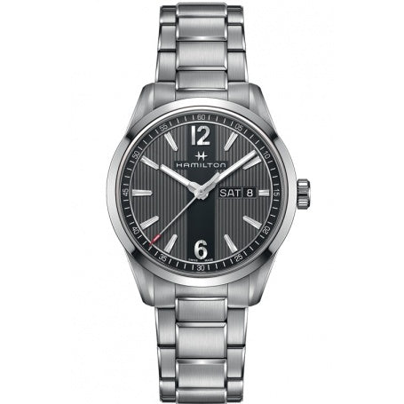 HAMILTON H43311135 HAMILTON BROADWAY Day Date Quartz 40mm BK Stainless ...