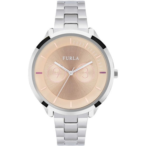 FURLA WW00006013L3 Elegant Black Logo Links Handbag with 2 Year ...