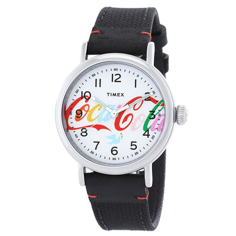 TIMEX TW2V26000 Coca Cola Standard Black and White Watch with 1 Year ...